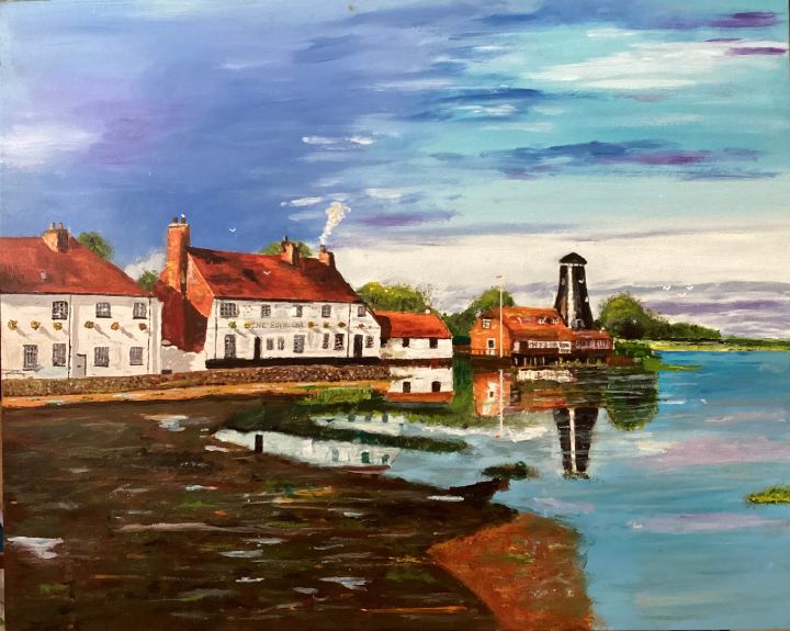 Reflections At Langstone - Mark Lewis Art - Paintings & Prints ...