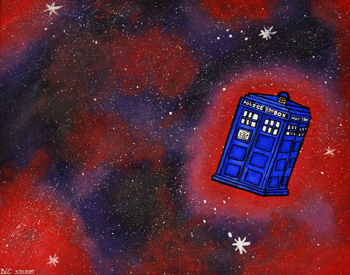 Police Box in Space - Laain Studios - Paintings & Prints, Entertainment ...