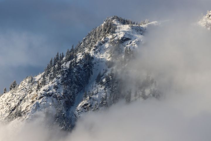Mt. McLean, appearing from the snow. - Road Gallery - Photography ...