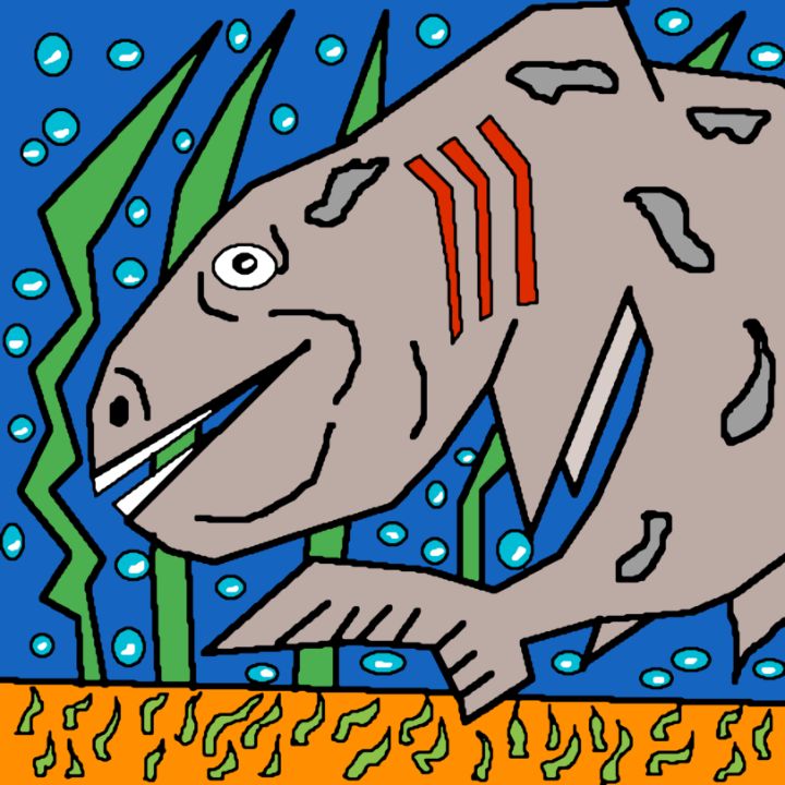 Seaside Smiles - Drawings From the Mind - Digital Art & AI, Animals ...