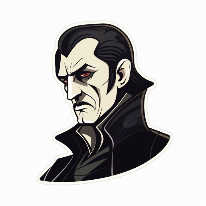 Dracula sticker - DrlArt - Digital Art, Abstract, Figurative - ArtPal