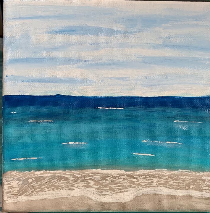 Sea - Flower - Paintings & Prints, Landscapes & Nature, Beach & Ocean ...