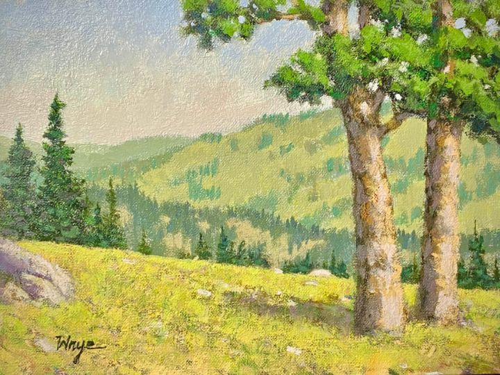 Valley Below - Michko Wrye - Paintings & Prints, Landscapes & Nature ...