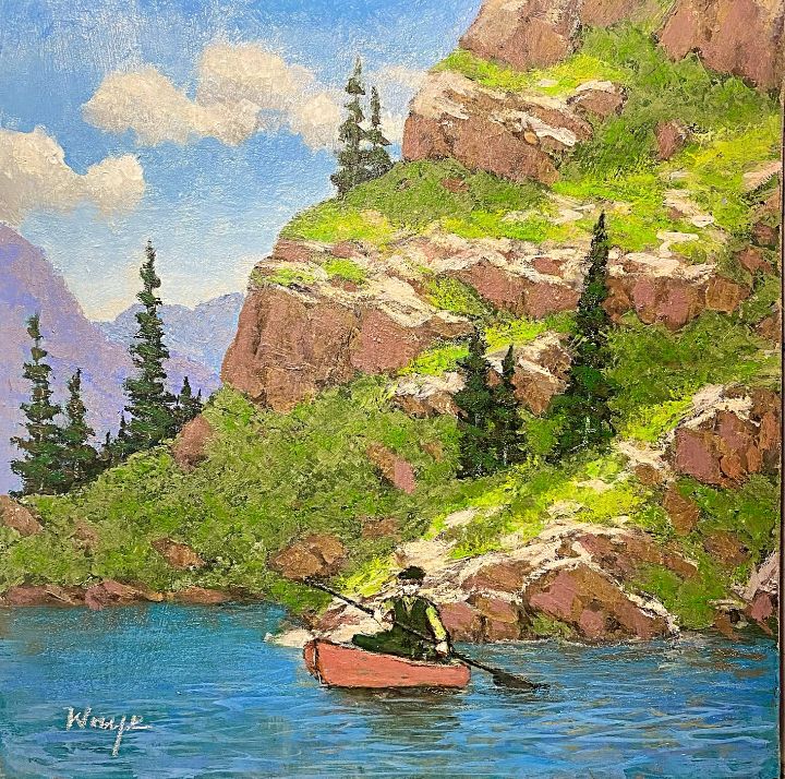 Skiff Boat - Michko Wrye - Paintings & Prints, Landscapes & Nature ...