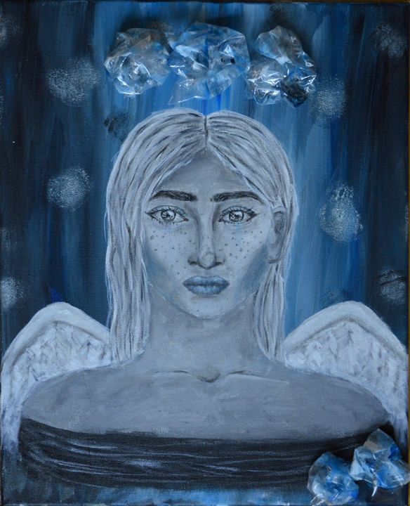 Blue Angel - Fell For Art - Paintings & Prints, Fantasy & Mythology ...