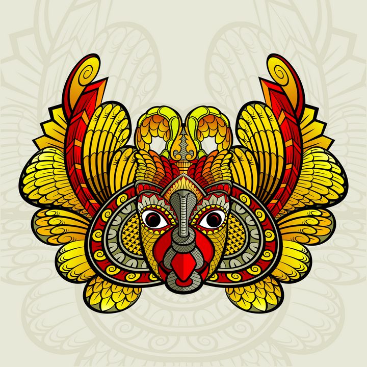Sri Lankan traditional devil mask - Lal Perera - Digital Art & AI ...