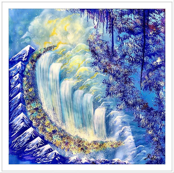 Divinity - Artist Rebeca Merlușcă - Paintings & Prints, Abstract ...