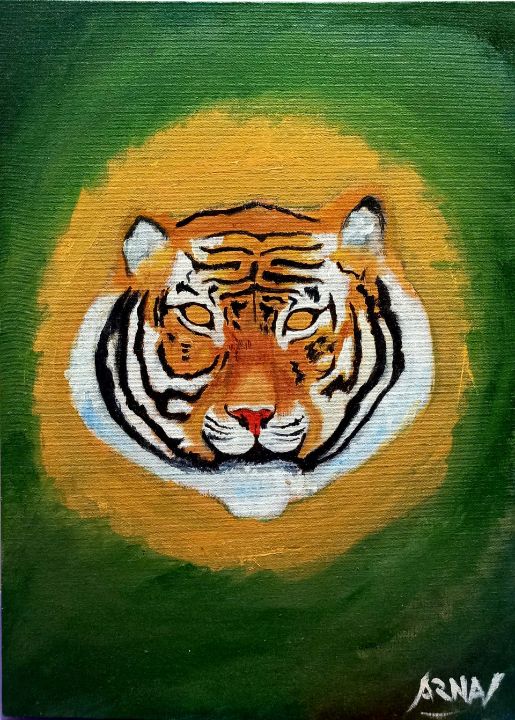 Trippy Tiger - Artistic Musings - Paintings & Prints, Animals, Birds ...
