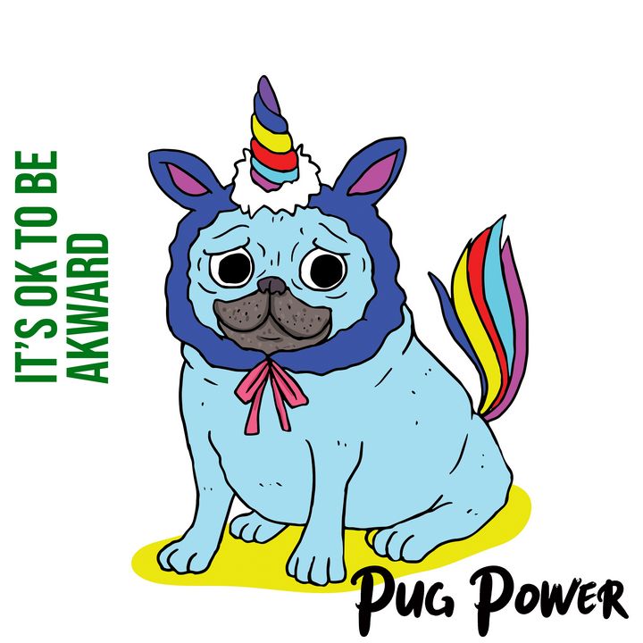 Pug Power - TP Art - Digital Art & AI, Childrens Art, Other Childrens ...