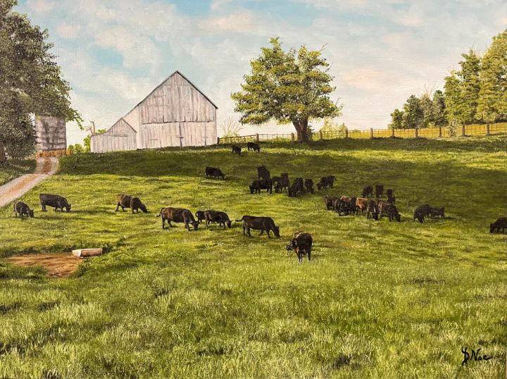 Fresh Pasture - ArtByNoe - Paintings & Prints, Animals, Birds, & Fish ...