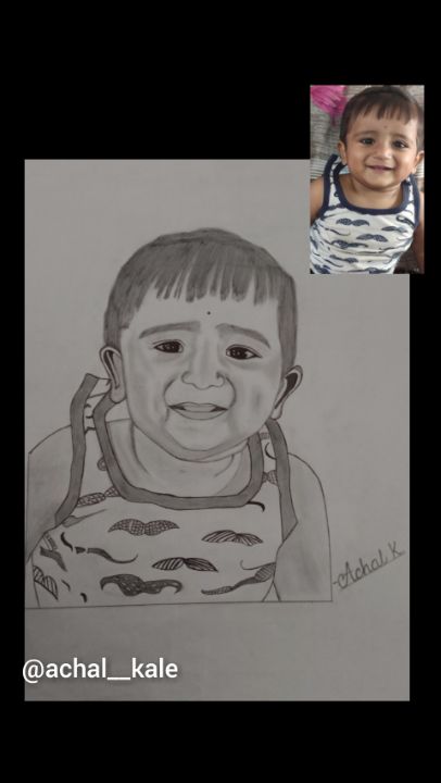 Cherished Innocence: Baby Portraits - Achal_art - Drawings ...