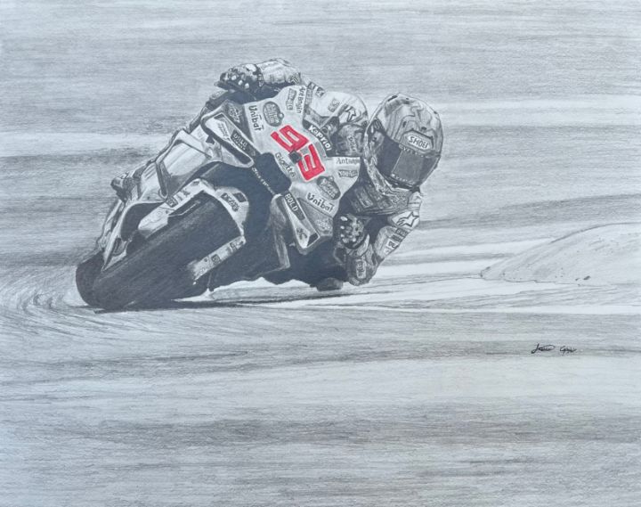 Marquez #93 Aragon GP ‘24 (print) - Jessica Capizzi - Drawings ...