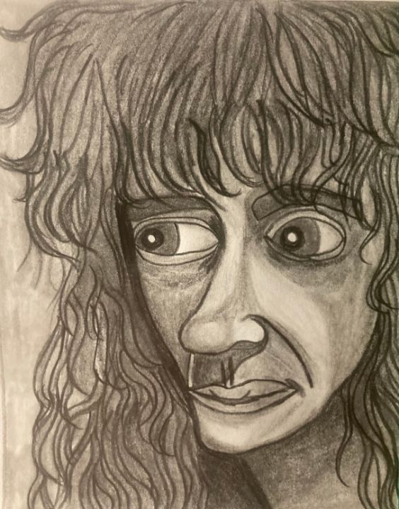 Eddie Munson graphite - Asteroid Art - Drawings & Illustration ...