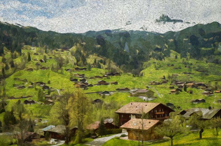 Watercolor Oil Painting - AHAD Art - Digital Art & AI, Landscapes ...