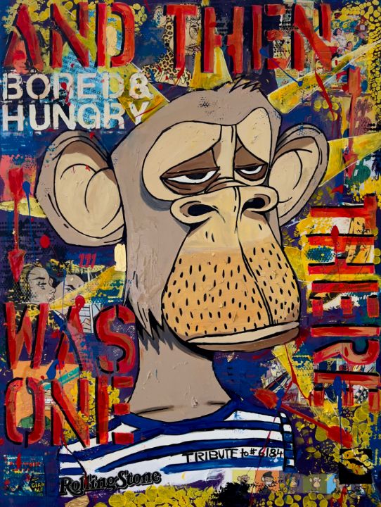 Tribute to BAYC #6184 - KISSING.ART - Paintings & Prints, People ...