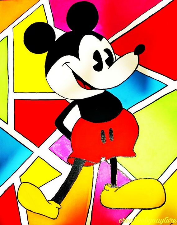 Mickey Mouse - Creativebynayture - Paintings & Prints, Childrens Art ...