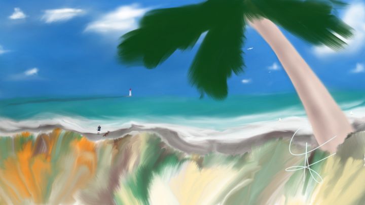 beach - Stars in Stereo - Paintings & Prints, Landscapes & Nature ...