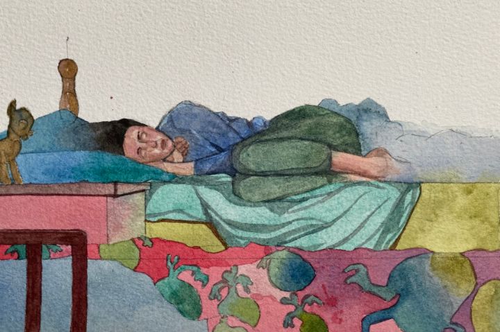 Sleeping Lady - Sabrina Choi - Paintings & Prints, Abstract, Other ...
