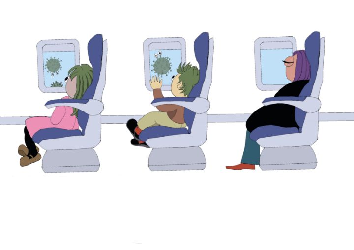 Covid Plane - Sabrina Choi - Digital Art, Childrens Art, Comics - ArtPal