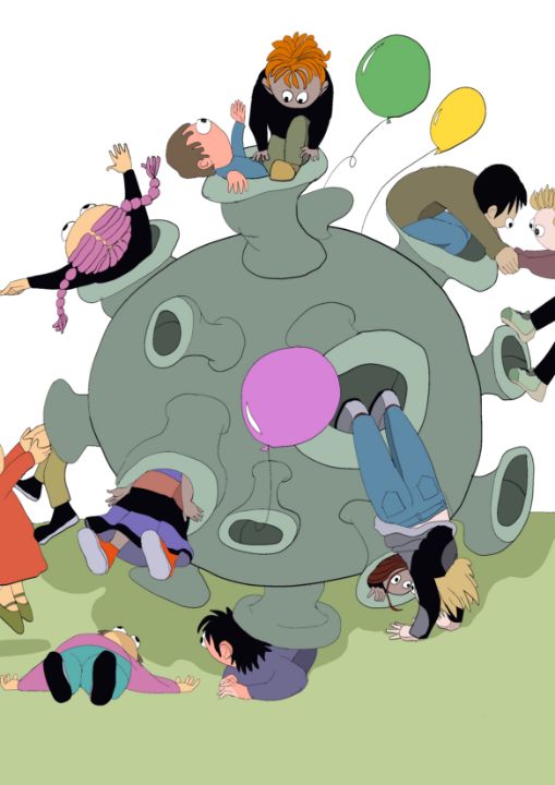 Covid Playground - Sabrina Choi - Digital Art & AI, Childrens Art ...