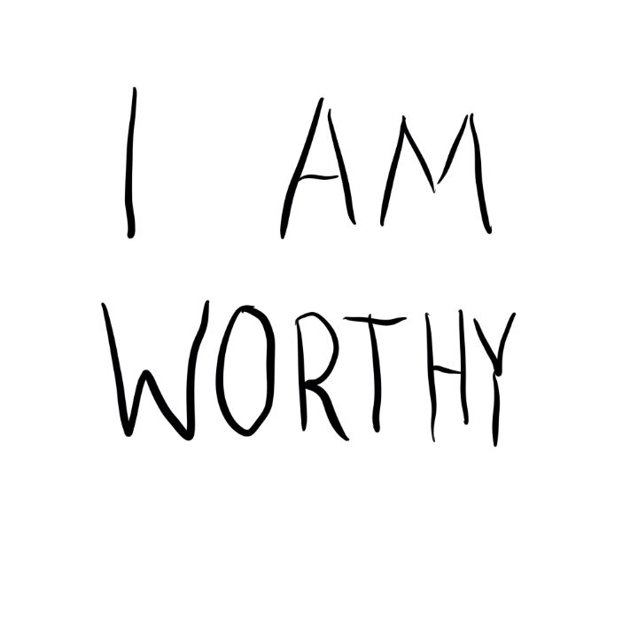 I Am Worthy - Little Drawings - Digital Art & AI, Abstract, Other ...