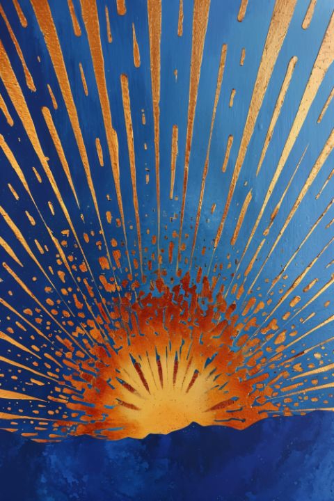 Abstract Cosmic Composition Art - LuxFrame - Paintings & Prints ...