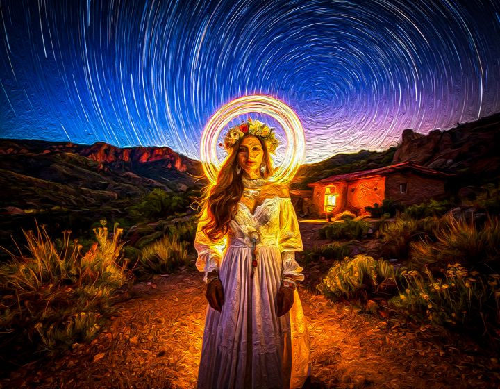 Celestial Light Painting - Zia Relics Art - Digital Art & AI, People ...
