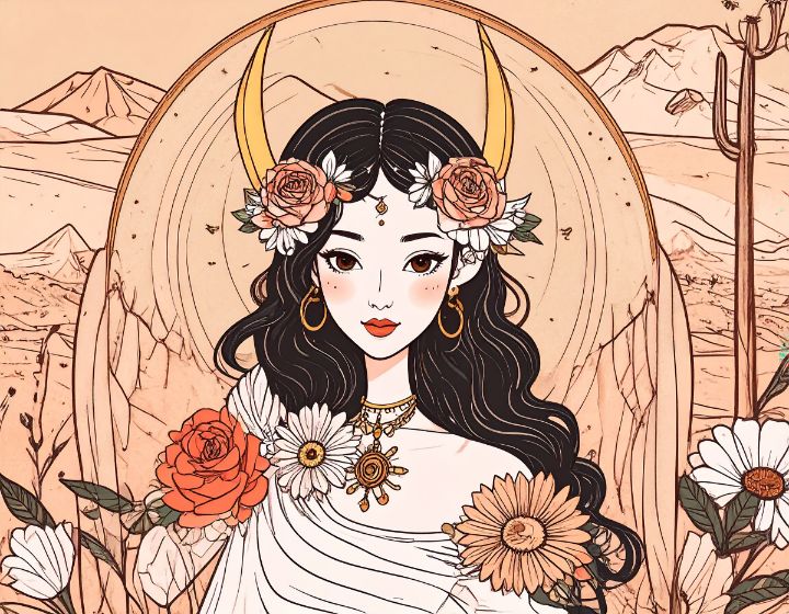 Celestial Desert Spirit - Zia Relics Art - Digital Art & AI, People ...