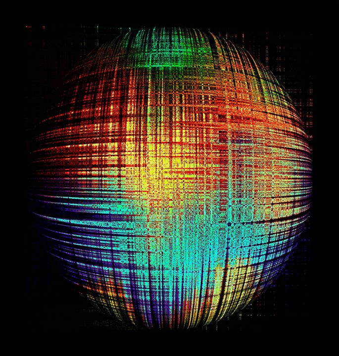 Esfera de Colores - Trompiz Gallery - Digital Art, Abstract, Color - ArtPal