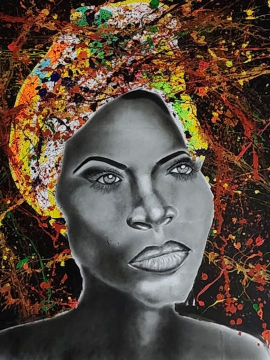 Lady of Color - Art Therapy Inspiration 5 - Paintings & Prints, Ethnic ...