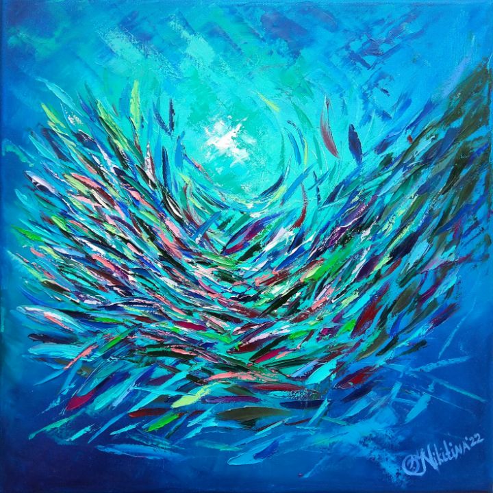 Hawaii Fish Underwater Art - Olga Nikitina - Paintings & Prints, Places ...