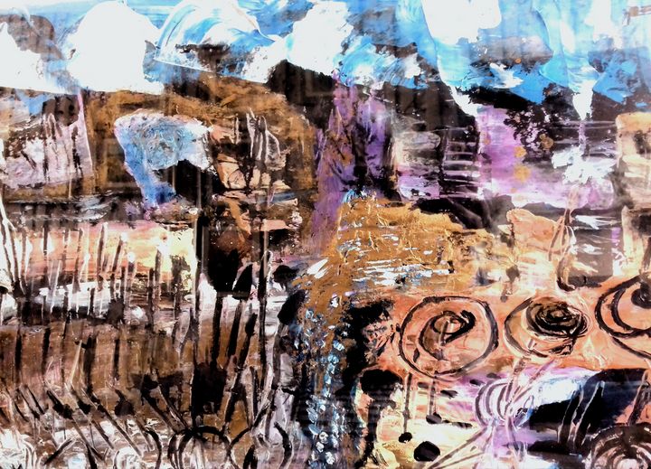 The gold rush - Fiona Sutherland Muir - Paintings & Prints, Landscapes ...