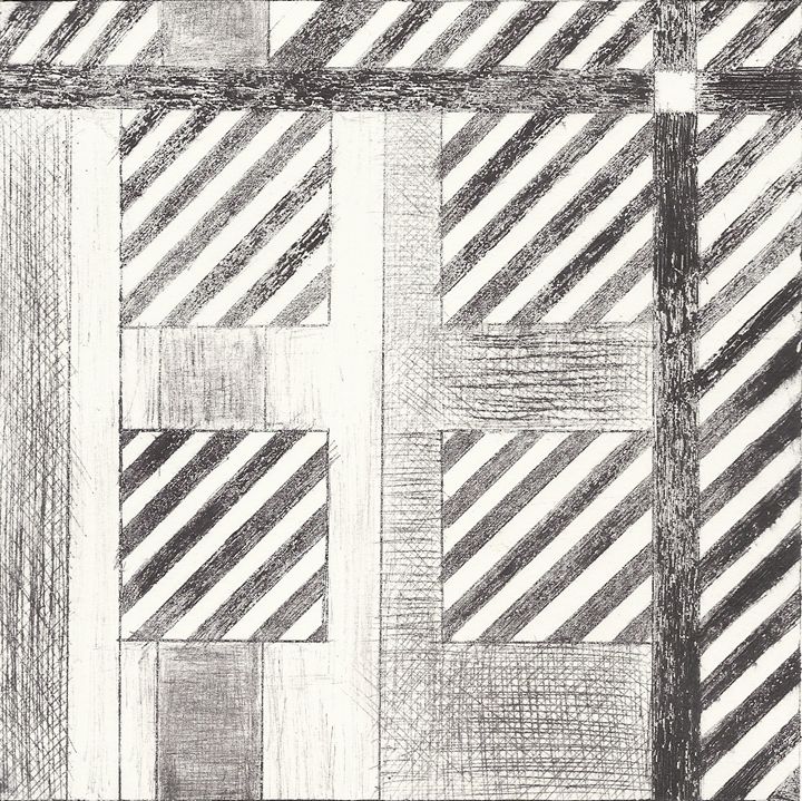 Drypoint - Stephen Coughlan - Paintings & Prints, Abstract, Geometric ...