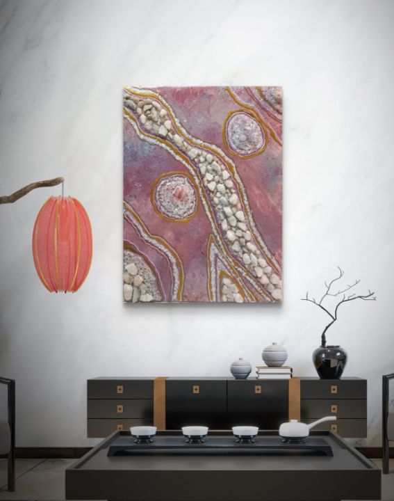 Pink Geode - Alexandra's Art Creations - Paintings & Prints, Abstract ...
