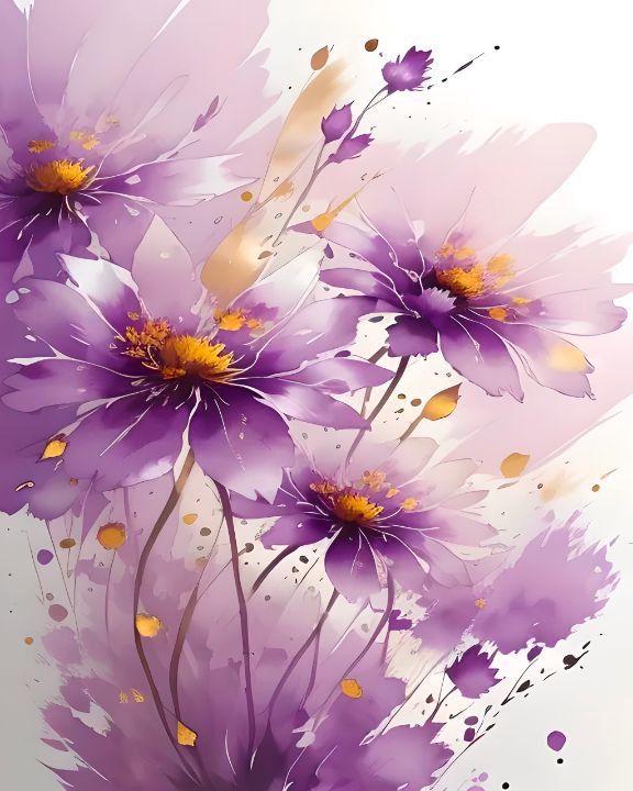 Gilded Bloom - May Dream - Digital Art & AI, Flowers, Plants, & Trees ...