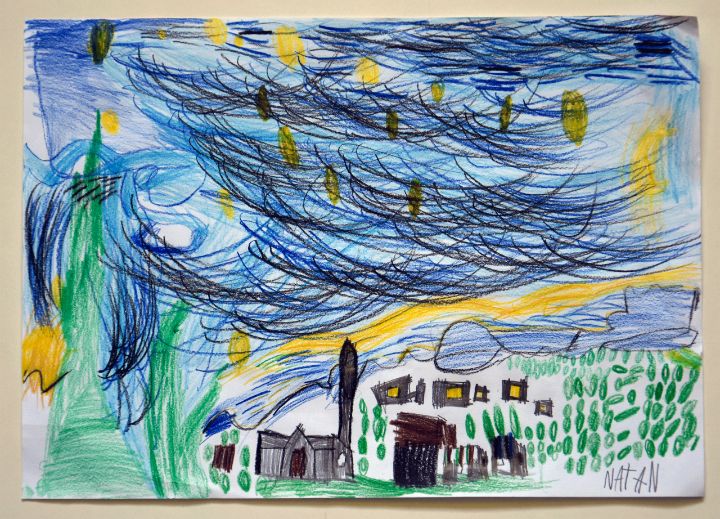 Darker starry night - Natan's perspective - Drawings & Illustration ...