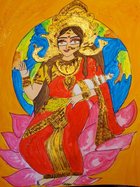 Mother Earth - Indian Mythology - Paintings & Prints, Fantasy ...