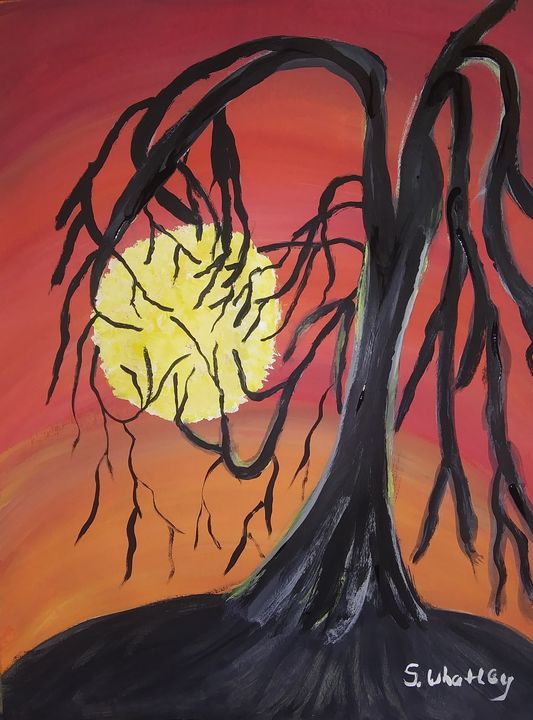 Lonely Tree - Samantha's Art - Paintings & Prints, Flowers, Plants ...
