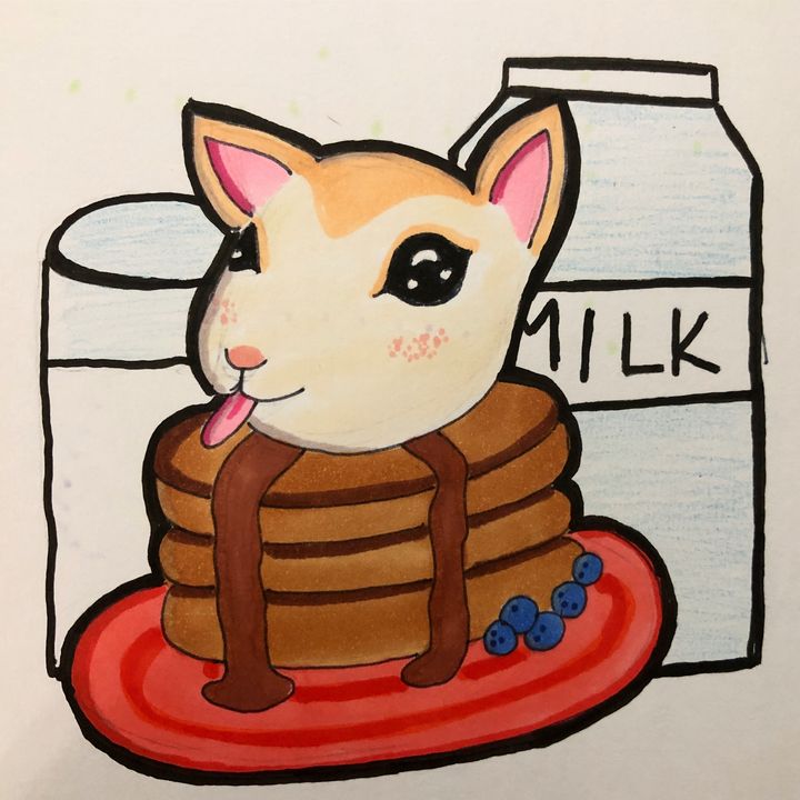 Goat Pancakes - RayArtcides - Paintings & Prints, Food & Beverage ...