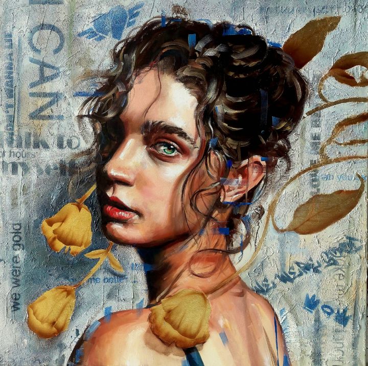 Blooming from the Concrete 1 - Simona Zecca - Paintings & Prints ...