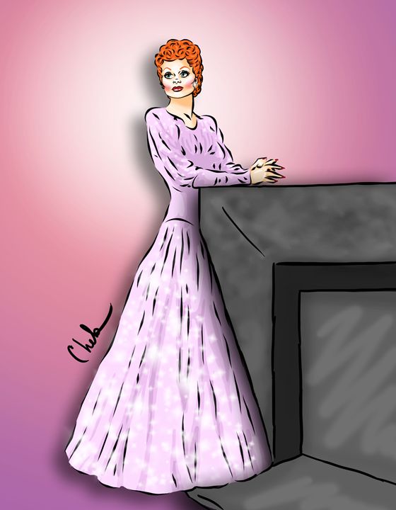Lucy by fireplace - Art by Chelsea Perez - Digital Art & AI, People ...
