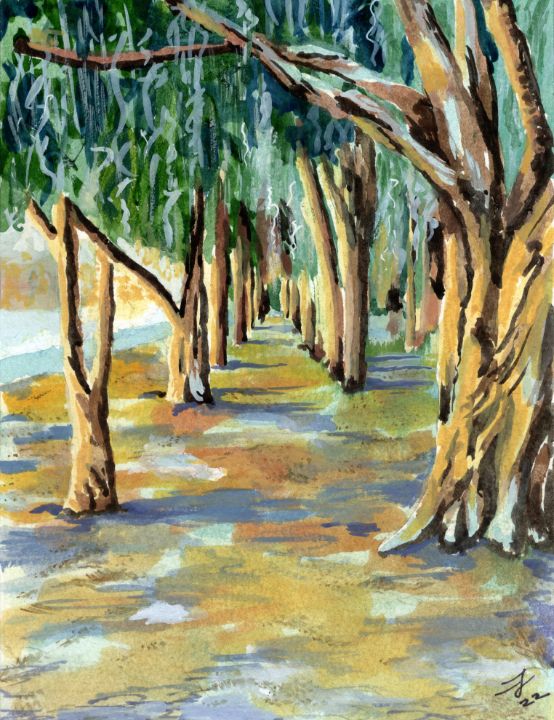 Sunset Invitation - Tom Jenkins Watercolors - Paintings & Prints ...