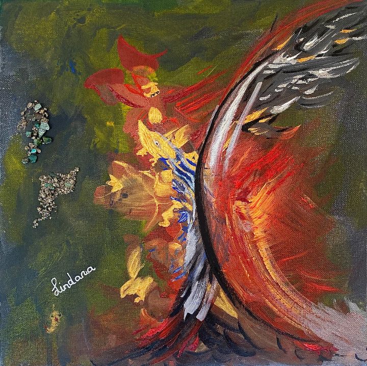 EYE OF THE FIRE 2/2 - LINDANA - Paintings & Prints, Astronomy & Space, Other Astronomy & Space ...