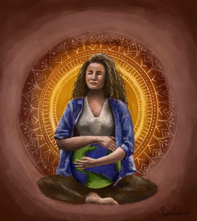 Mother Earth - Cre-eight - Digital Art & AI, People & Figures, Female ...
