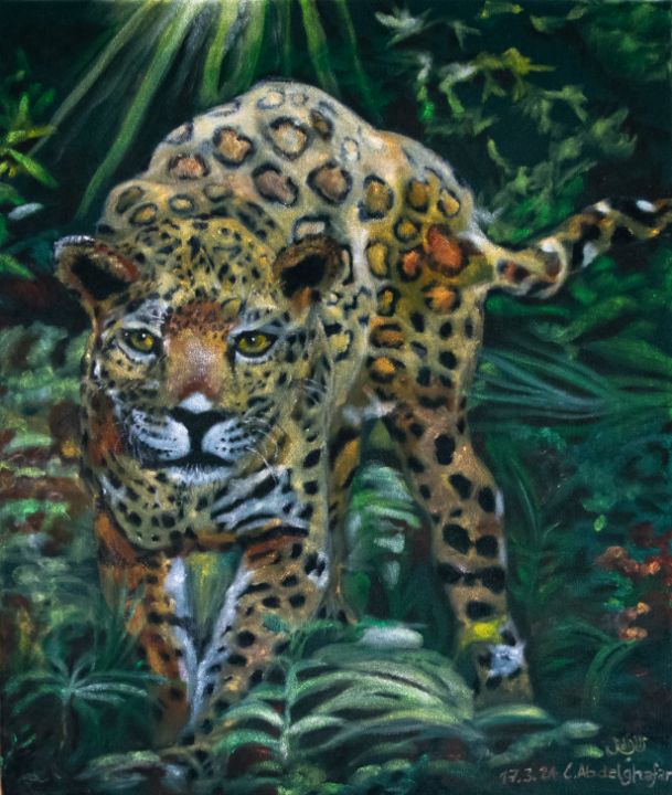 Jaguar in the junlge - Claudia Luethi alias Abdelghafar - Paintings ...