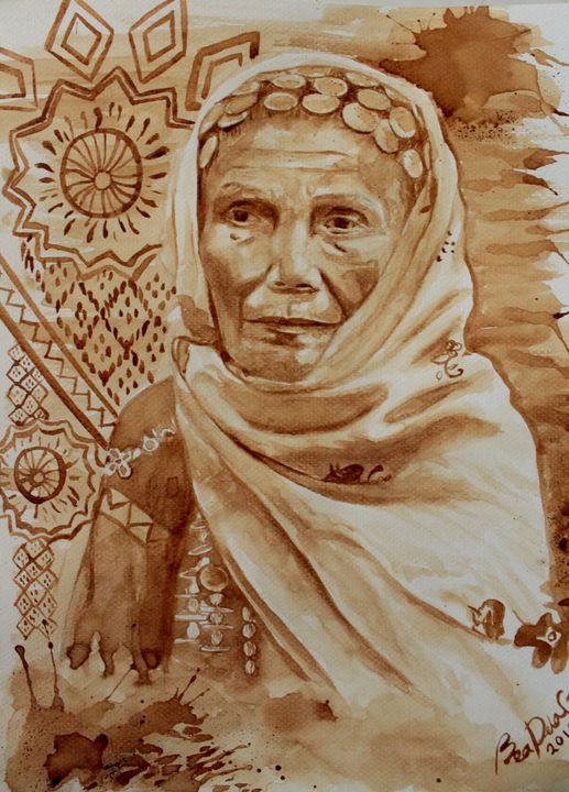 Binukot Portrait - Bea Dela Cruz - Paintings & Prints, Ethnic, Cultural ...