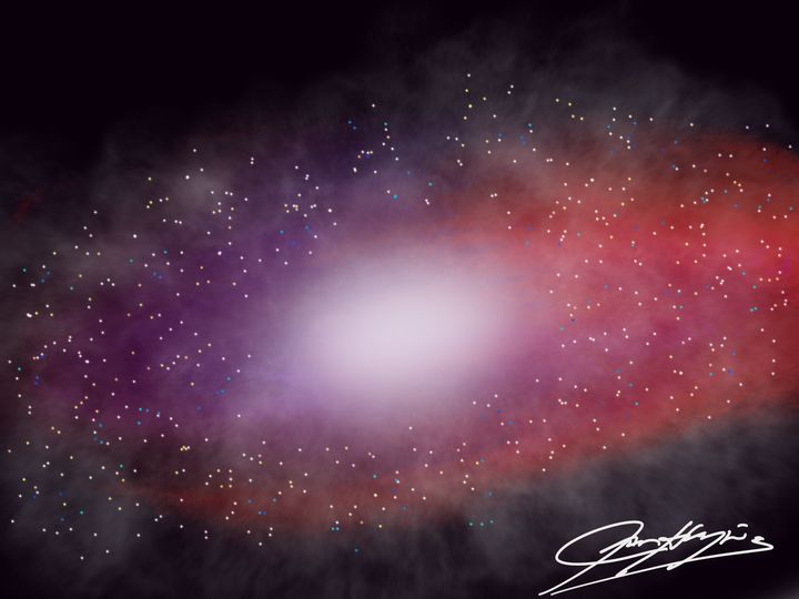 Galaxy - Digiart. Potato - Paintings & Prints, Astronomy & Space ...