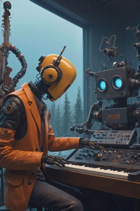 Robot musician - ArtsFuture - Digital Art, Fantasy & Mythology, Space ...