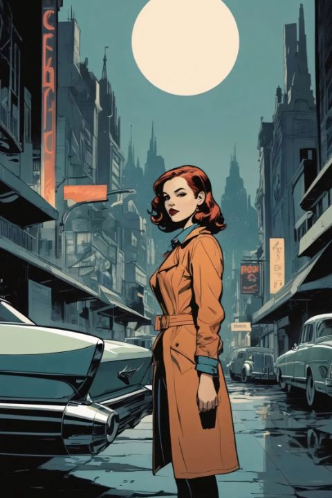 Girl in the moonlit city - ArtsFuture - Digital Art, People & Figures ...