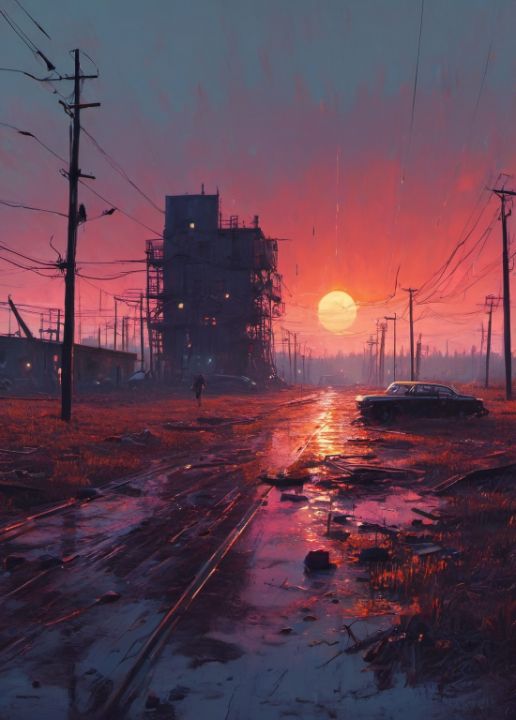 A desolate world - ArtsFuture - Digital Art & AI, Landscapes & Nature ...